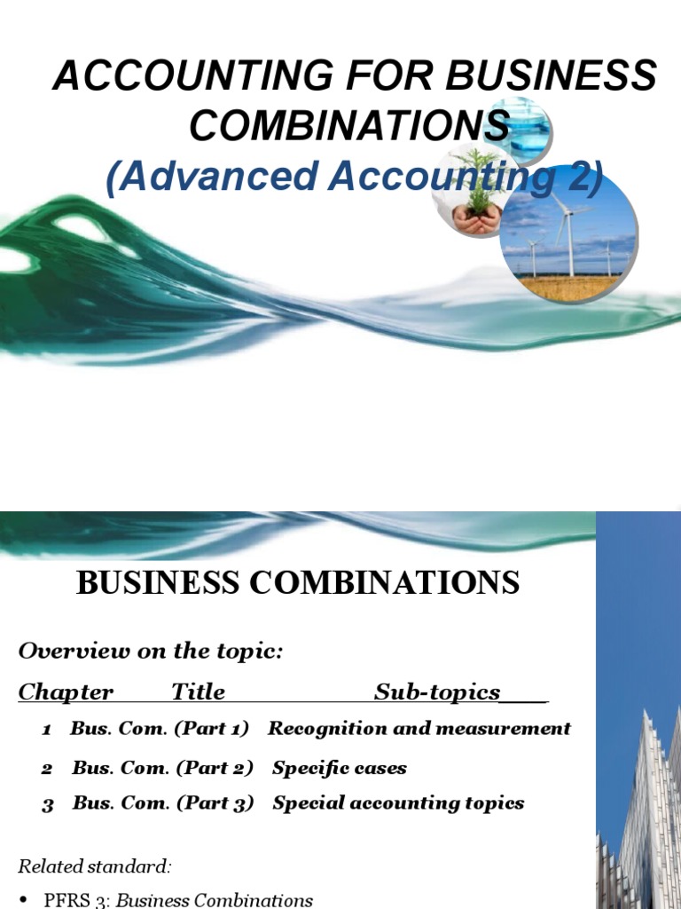 Business Combinations Overview: Chapter 1 | PDF | Goodwill (Accounting ...