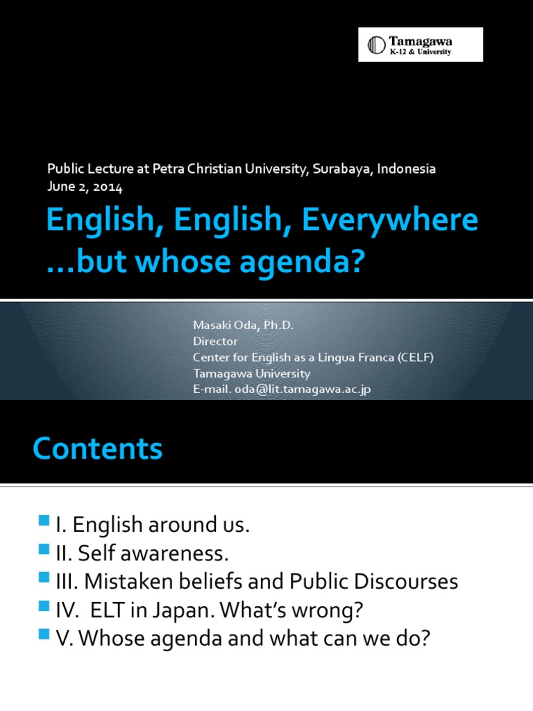 English, English, Everywhere | Download Free PDF | English As A Second ...