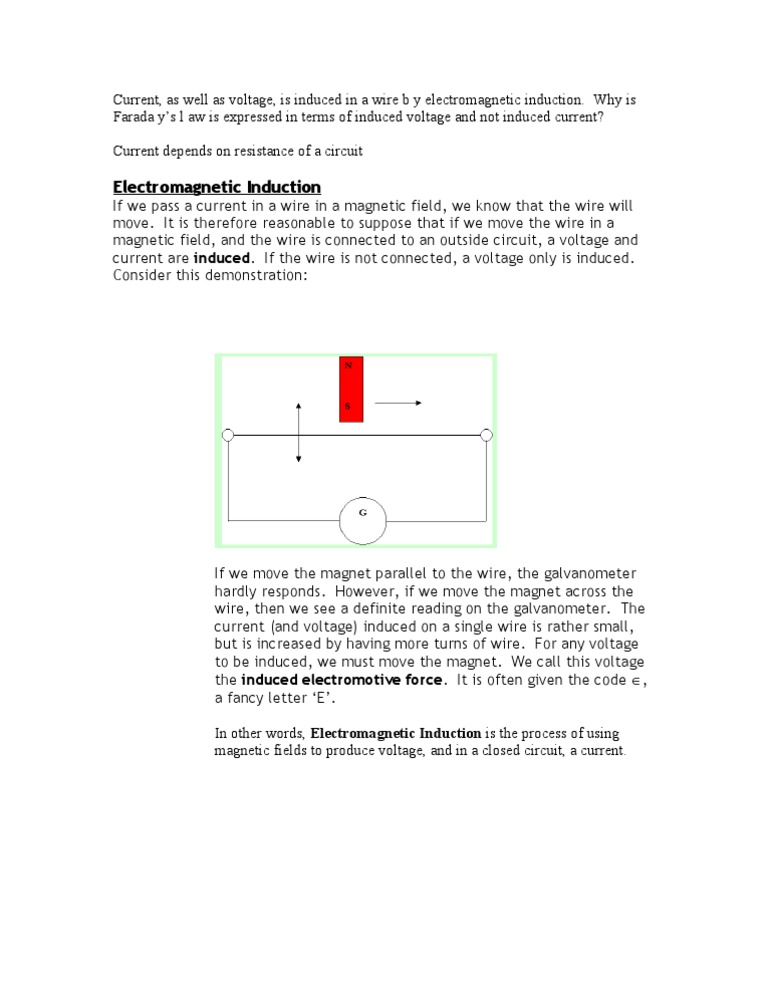 Electromagnetic Induction Explained | PDF
