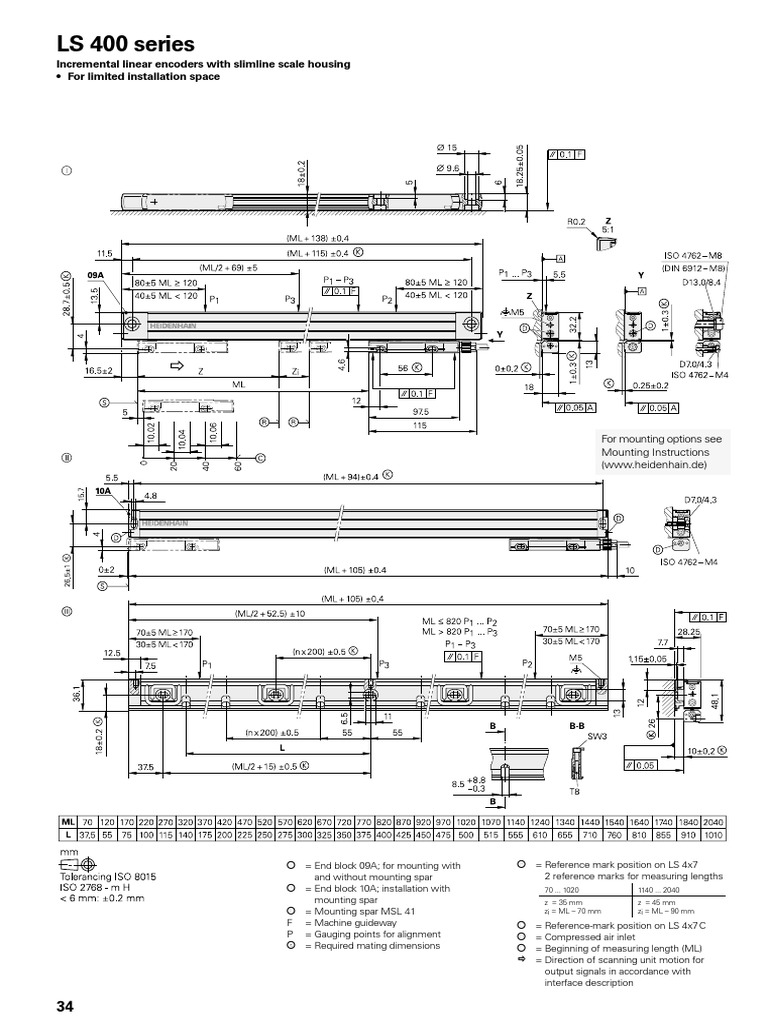 LS 400 Series: Incremental Linear Encoders With Slimline Scale Housing ...