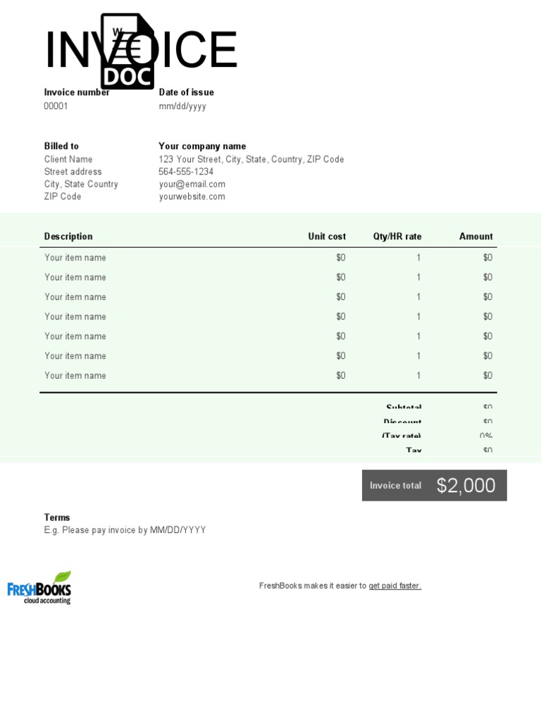 Invoice: Invoice Number Date of Issue | PDF