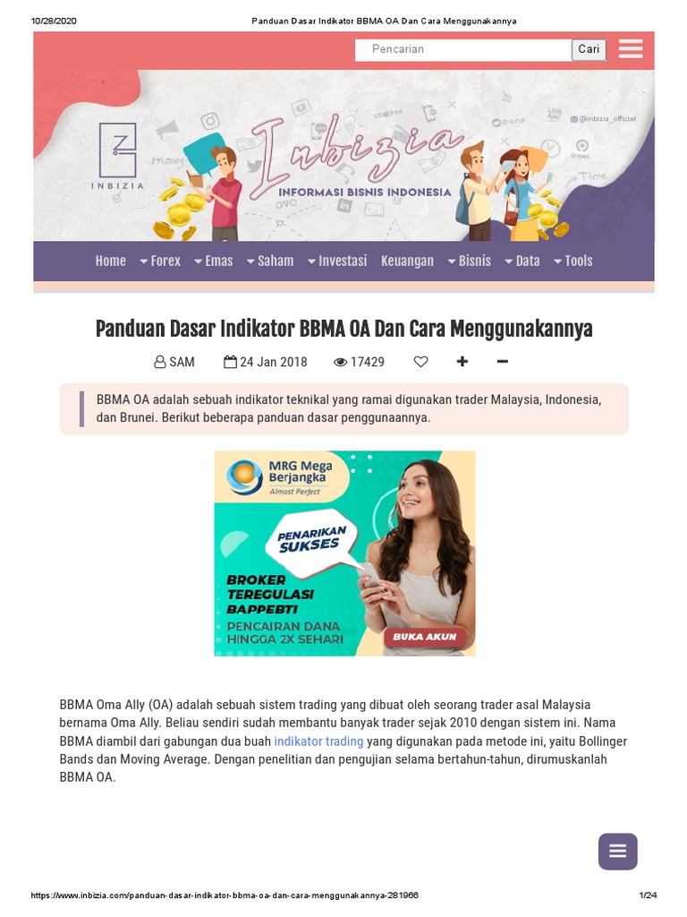 Panduan Dasar Indikator BBMA OA Dan Cara Menggunakannya | PDF