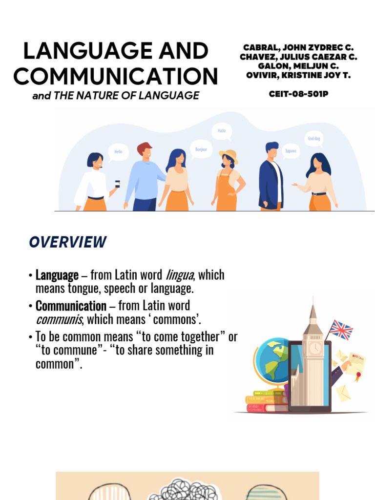 LANGUAGE AND COMMUNICATION - Group 1 | PDF | Interpersonal ...