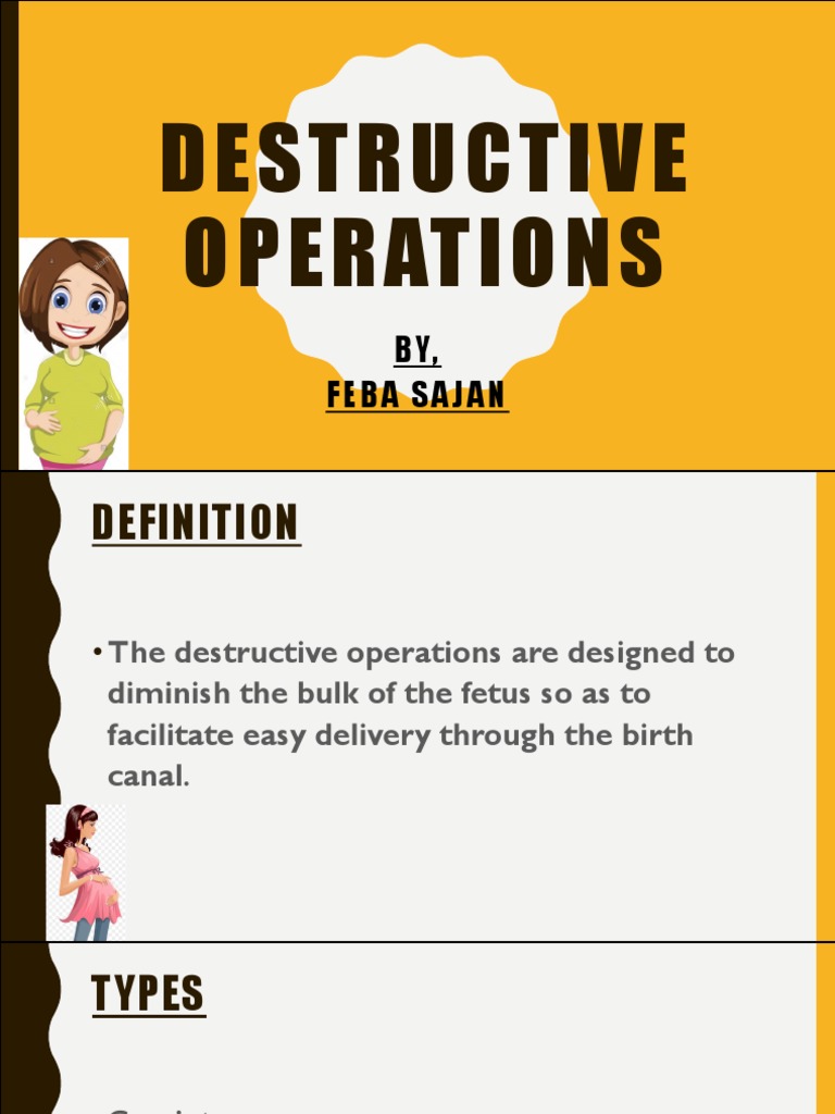 Destructive Operations. PDF | PDF | Childbirth | Abdomen