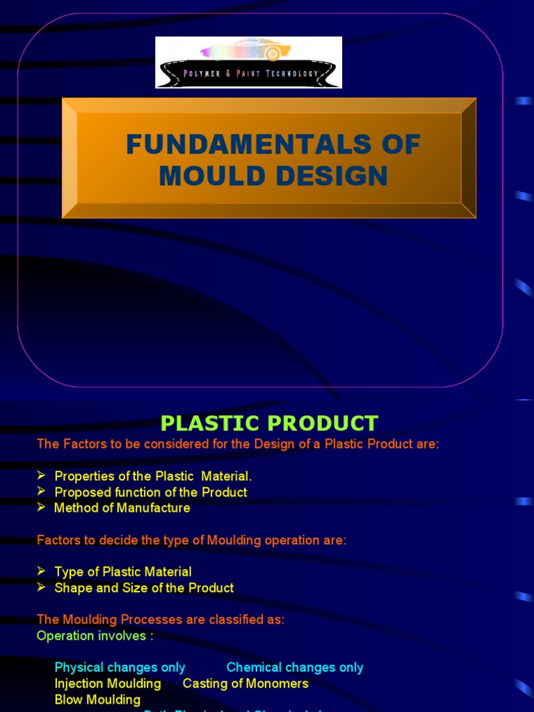 Fundamentals of Plastic Mould Design | PDF | Casting (Metalworking ...