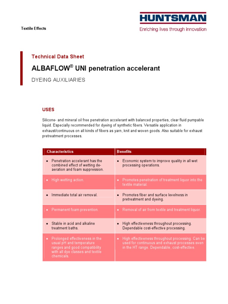 Albaflow Uni | PDF | Emulsion | Chemistry