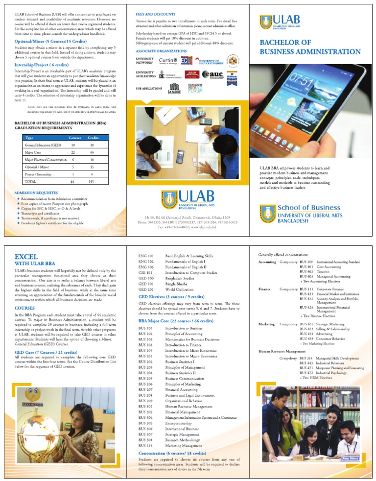 ULAB BBA Brochure | PDF