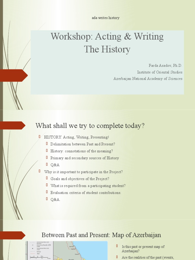 Workshop: Acting & Writing The History | PDF | Primary Sources | Perception