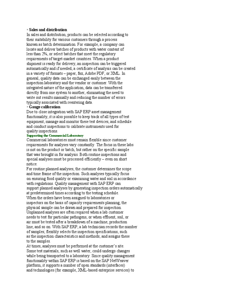 FSD Lims Sap Part4 | PDF | Regulatory Compliance | Business