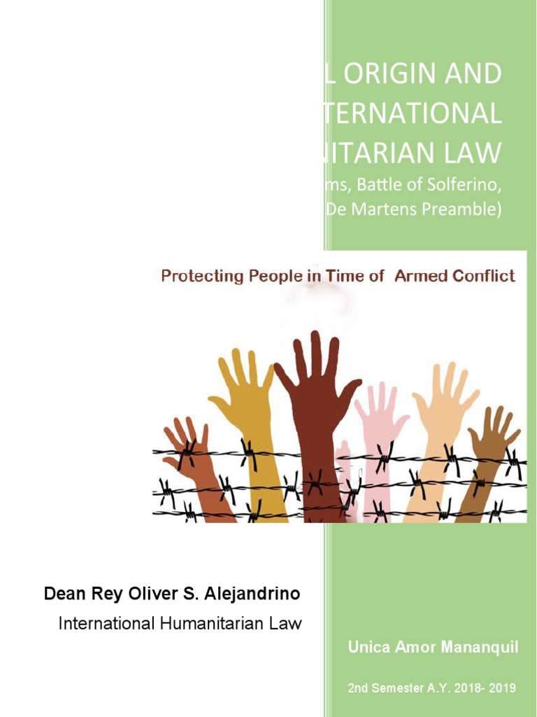 Historical Origin and Development of International Humanitarian Law ...