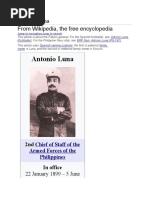 Legacy of General Antonio Luna | PDF | Philippines | Military