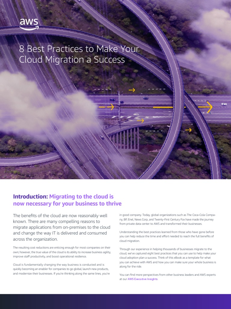 8 Best Practices To Make Your Cloud Migration A Success PDF | PDF | Amazon Web Services | Cloud ...