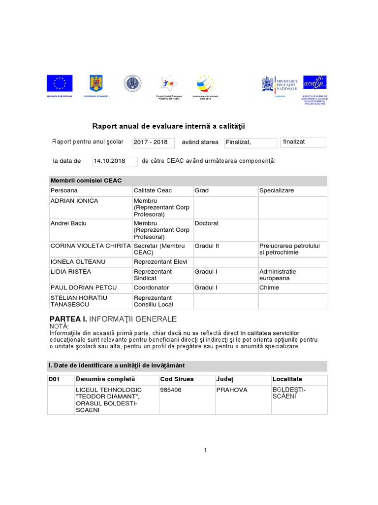 5dsruwdqxdoghhydoxduhlqwhuqădfdolwăġll: Membrii Comisiei CEAC | PDF