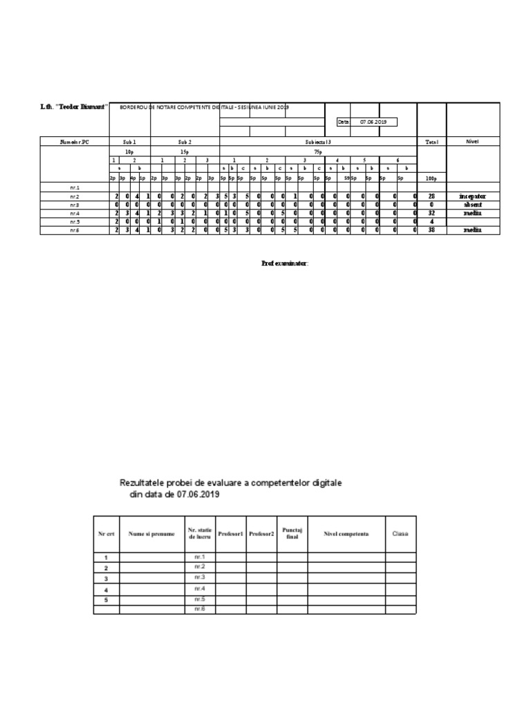 Borderou de Notare. | PDF