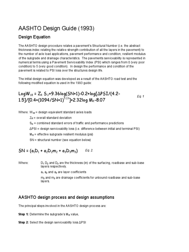 AASHTO Design Spreadsheet - DAMP | PDF | Young's Modulus | Road Surface