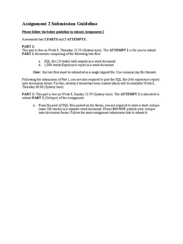 Assignment 2 - Submission Guidelines - 5 | PDF