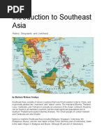 Lesson 1 Southeast Asia: Physical Geography | PDF | Southeast Asia | Asia