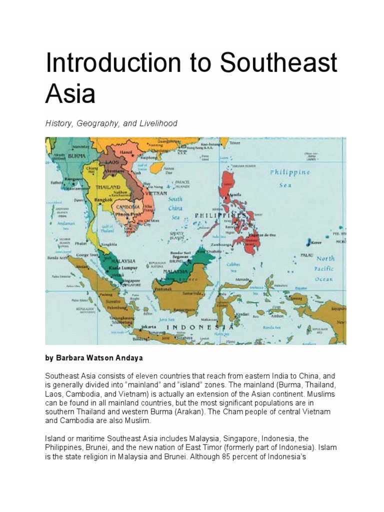 Introduction to Southeast Asia: A Geographic and Cultural Overview of ...