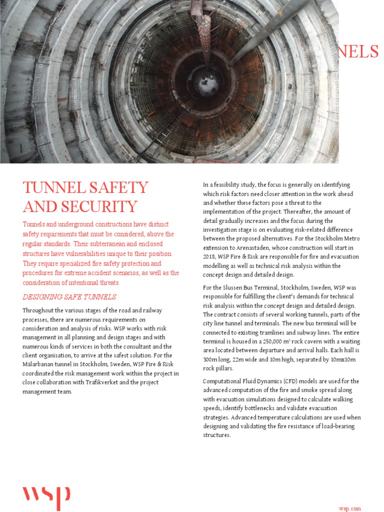 Tunnels: Tunnel Safety and Security | PDF | Tunnel | Risk