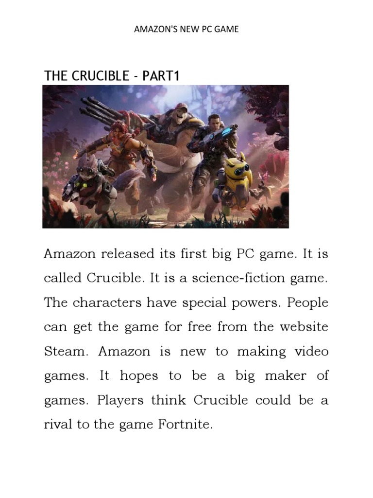 Amazon'S New PC Game | PDF | Games & Activities | Young Adult