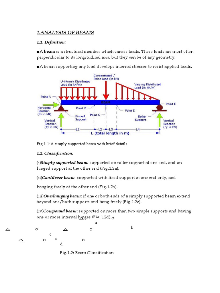 Analysis of Beams | PDF | Bending | Beam (Structure)