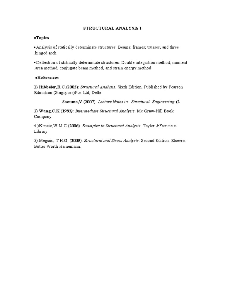 Statically Determinate Structures Analysis | PDF | Teaching Methods ...