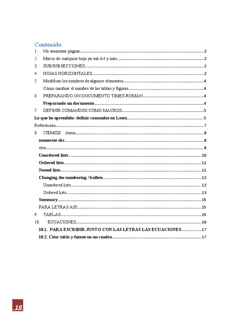 Tutorial de LaTeX: Guía Práctica | PDF | Texto | Escritura