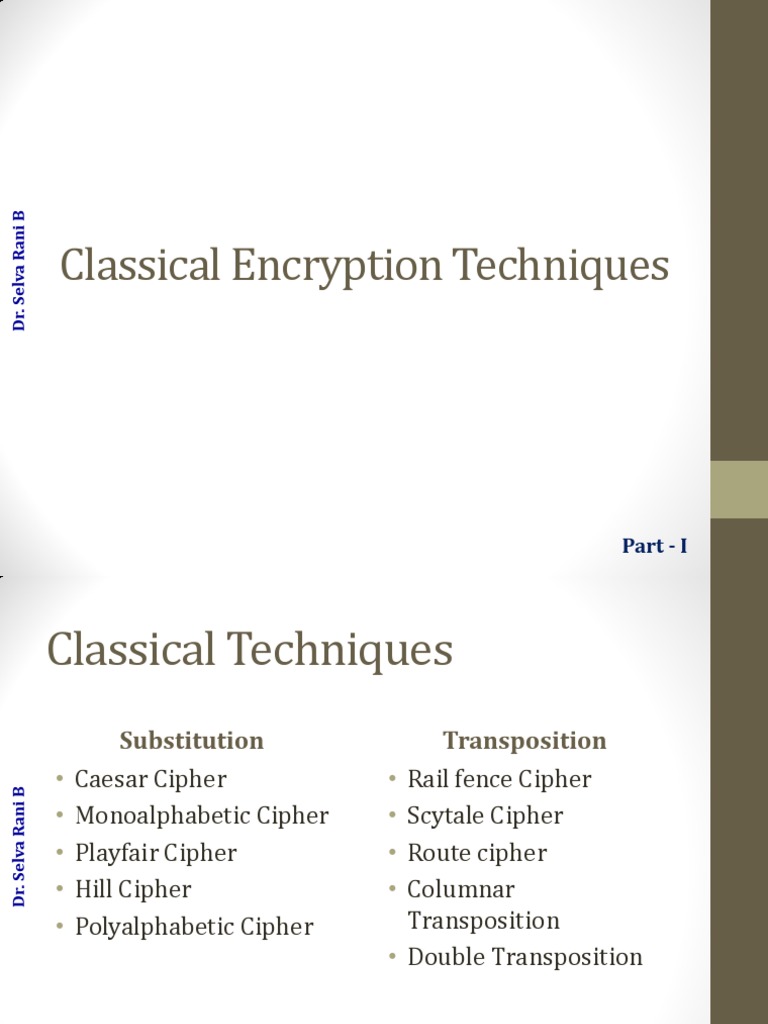 Transposition Techniques | PDF | Cipher | Cryptography Transposition Techniques | PDF | Cipher | Cryptography