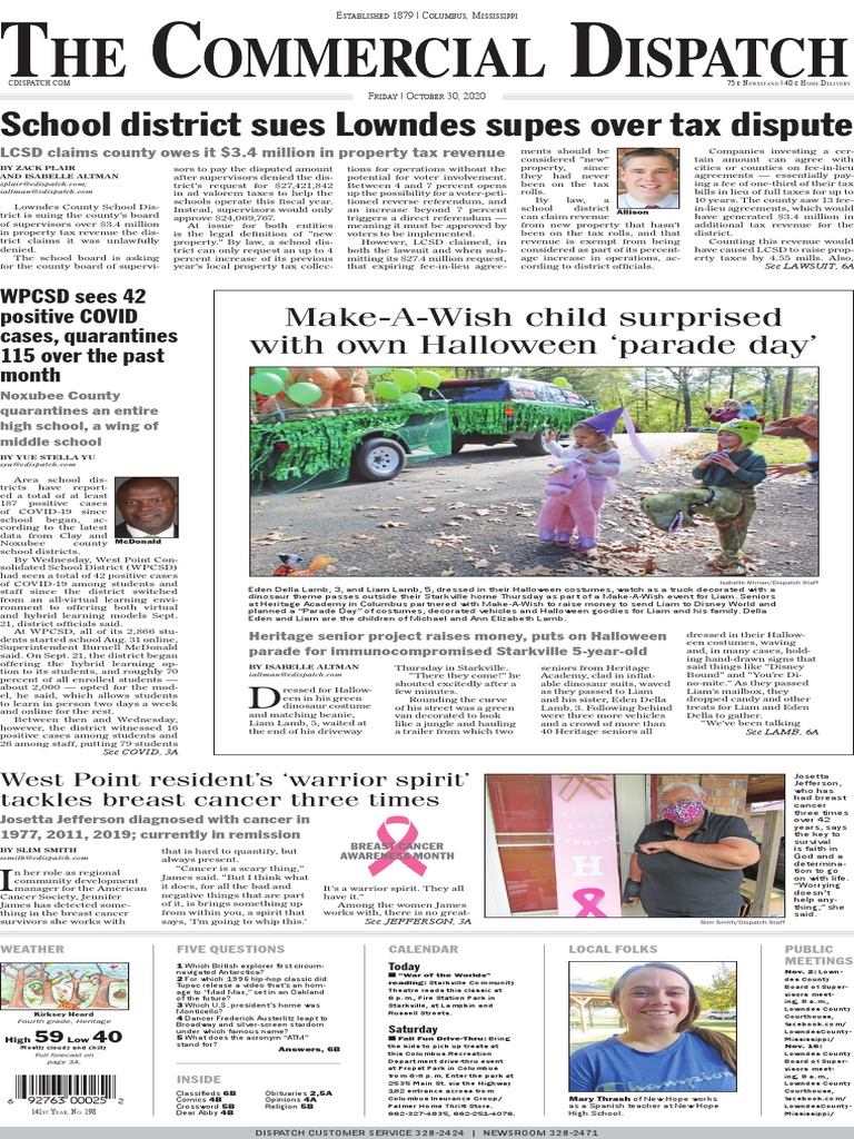 Commercial Dispatch Eedition 10-30-20 | PDF | Joe Biden | Donald Trump