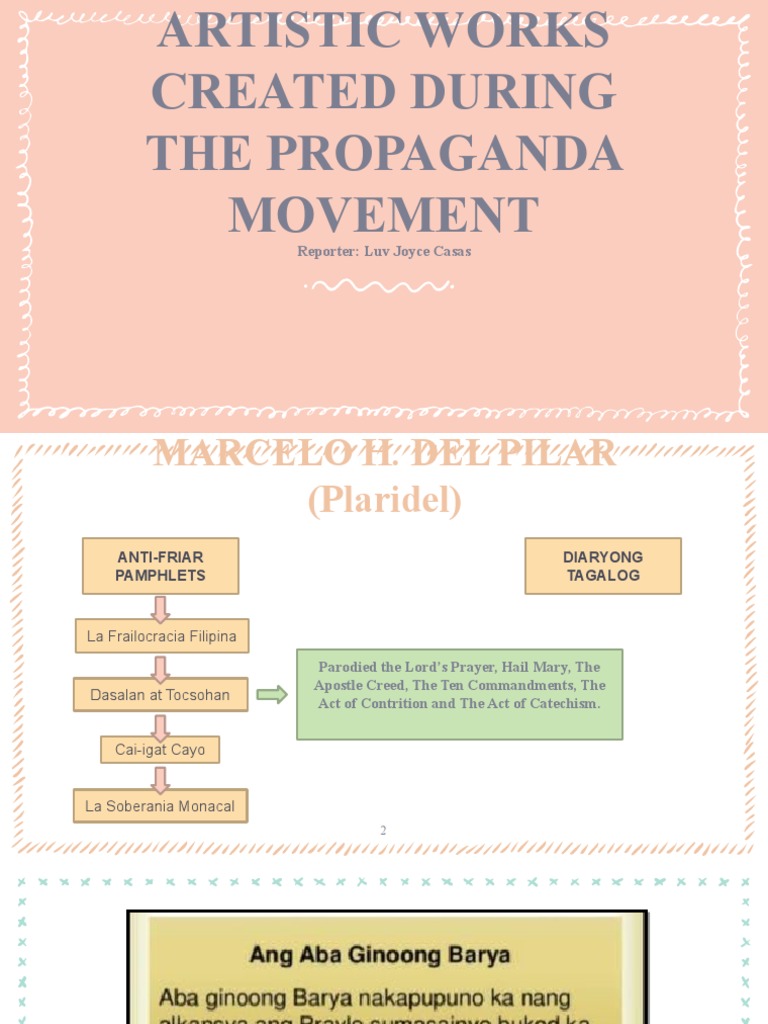Accomplishments and Legacy of the Propaganda Movement: Promoting ...
