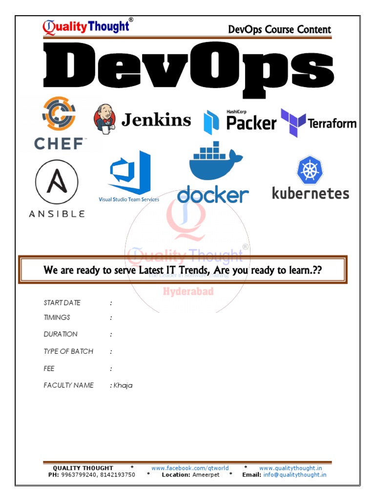 DevOps Course Content PDF | PDF | Osi Model | Internet Protocol Suite