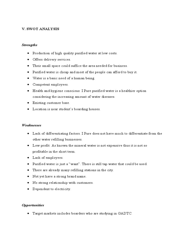 Group 6 Swot Analysis | PDF | Business | Finance & Money Management