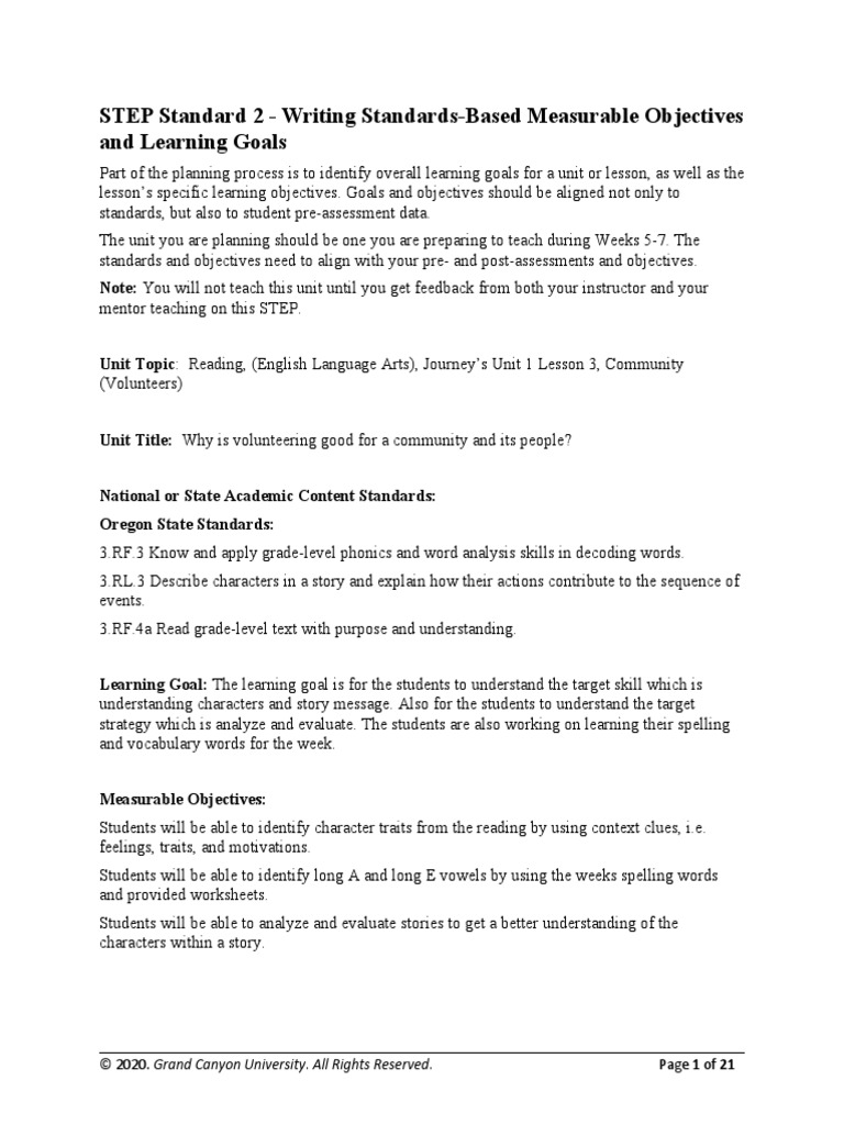 Step Template-Emily Hillier | PDF | Educational Assessment | Reading ...