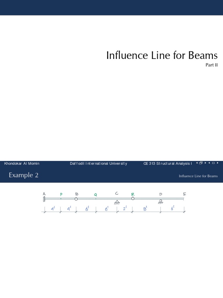 Influence Line of Beam Part 2 | PDF | Applied Mathematics | Science ...