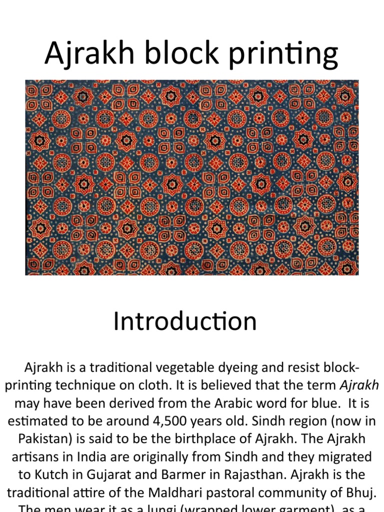 Ajrakh Block Printing | PDF | History | Religion & Spirituality