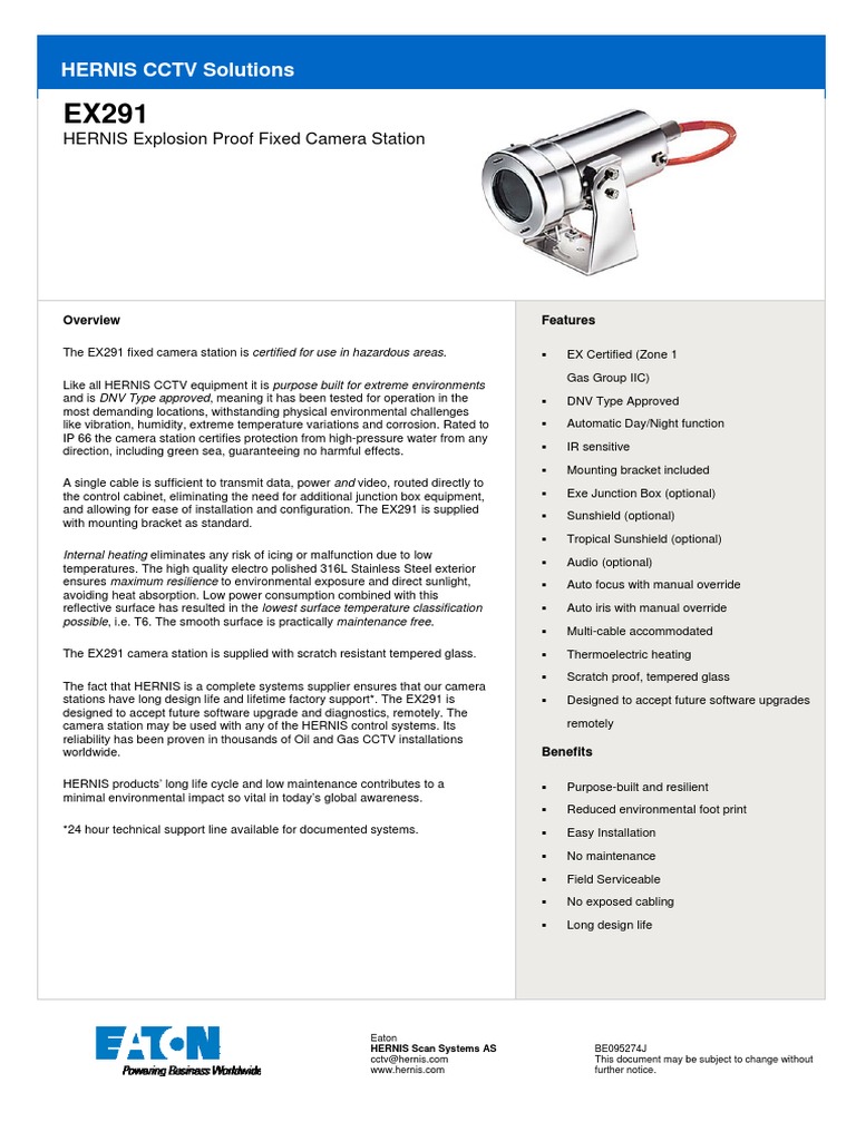 HERNIS CCTV Solutions: HERNIS Explosion Proof Fixed Camera Station ...