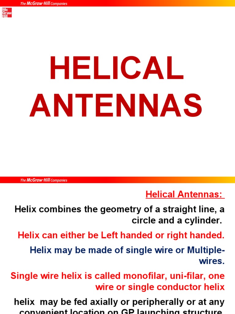 Helical Antennas | PDF | Antenna (Radio) | Telecommunications Engineering