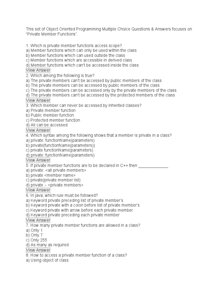 Mcq Pdf Class Computer Programming Method Computer Programming