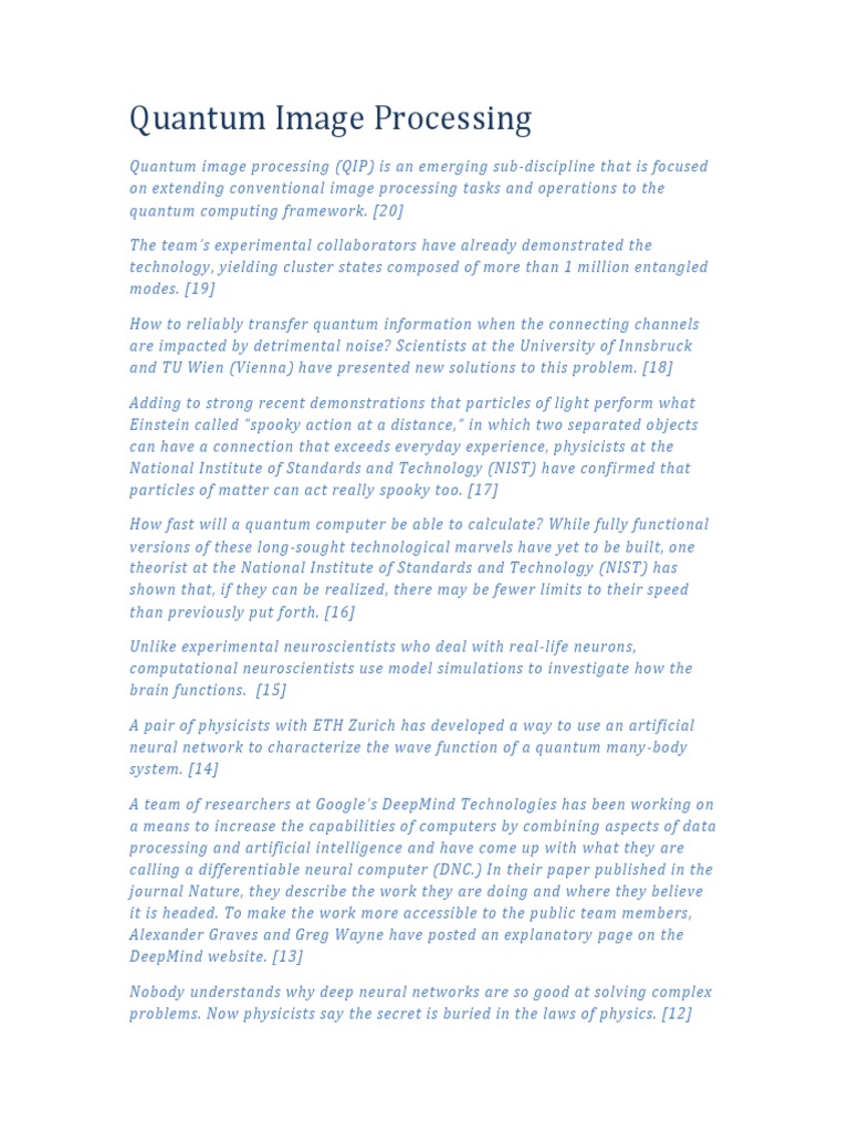 Quantum Image Processing PDF | PDF | Quantum Mechanics | Quantum ...