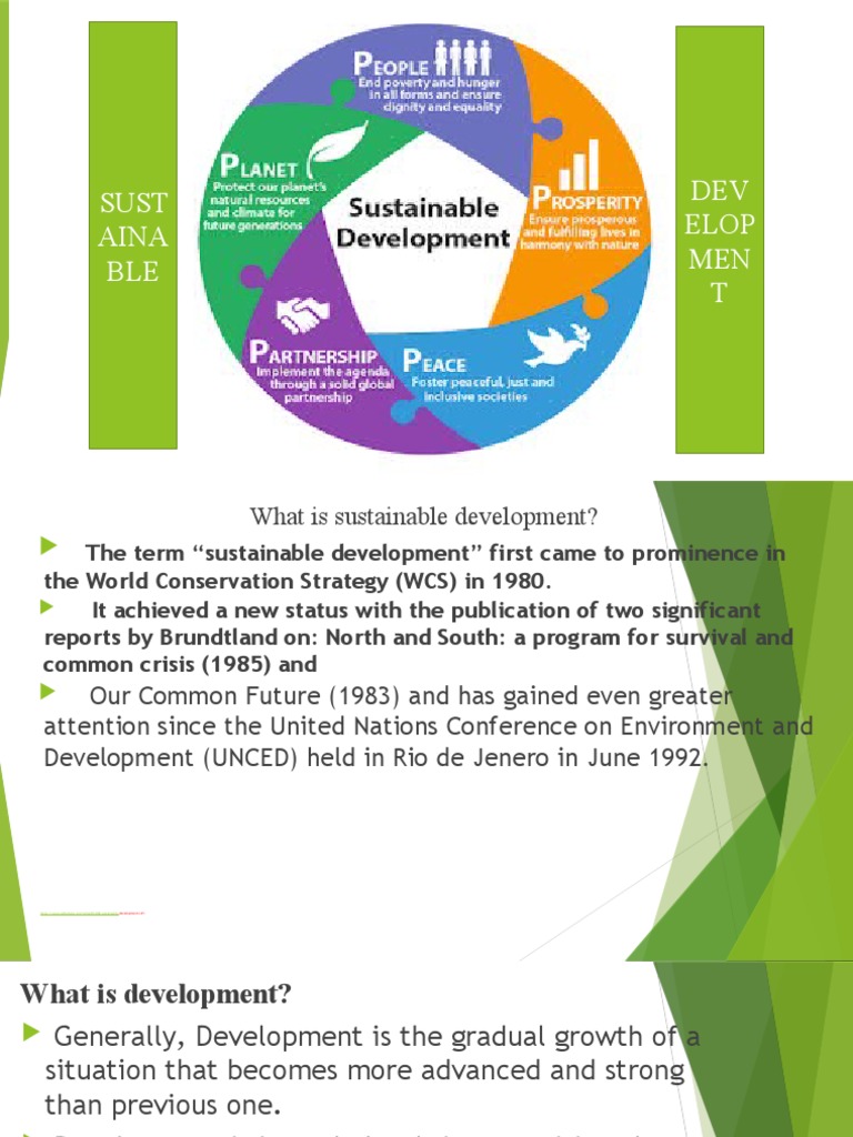 Sustainable Development Overview | PDF | Sustainability | Human Impact ...