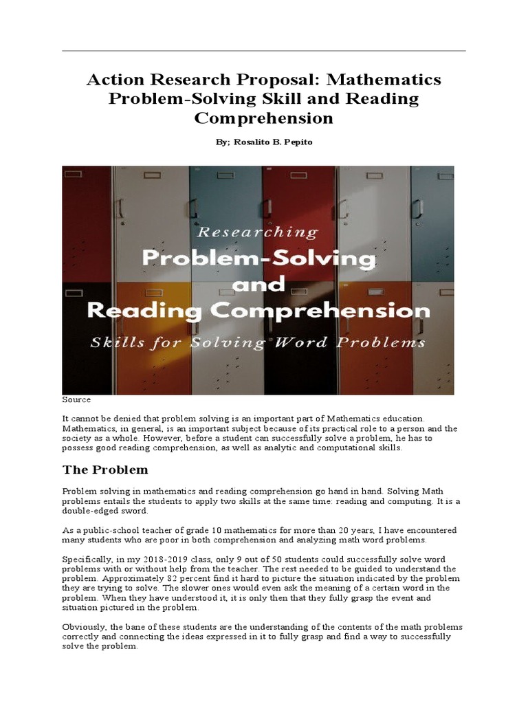 Action Research in Math 2020 | PDF | Reading Comprehension | Vocabulary