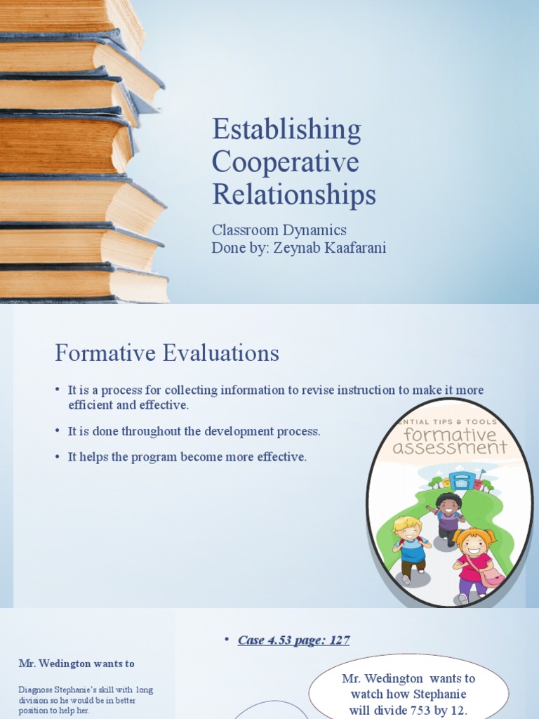 Establishing Cooperative Relationships | PDF | Teachers | Action ...