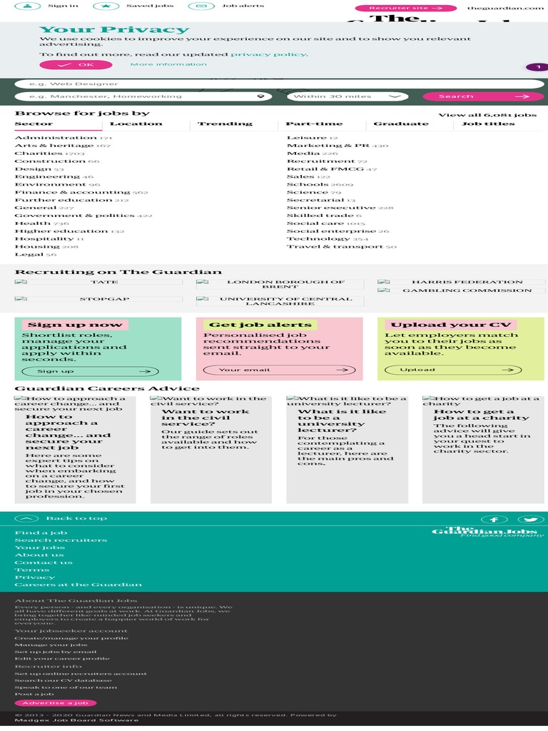 Job Search - Find Your Dream Job With Guardian Jobs PDF | PDF ...