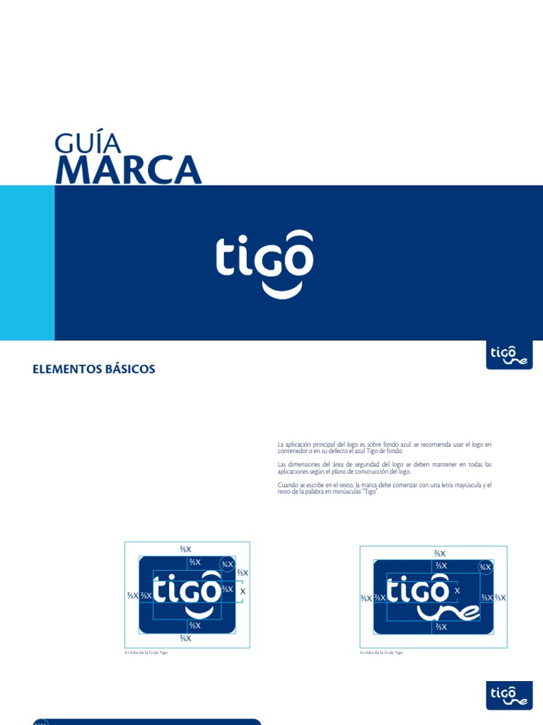 Guía de Uso del Logo Tigo | PDF | Diseño gráfico | Impresión