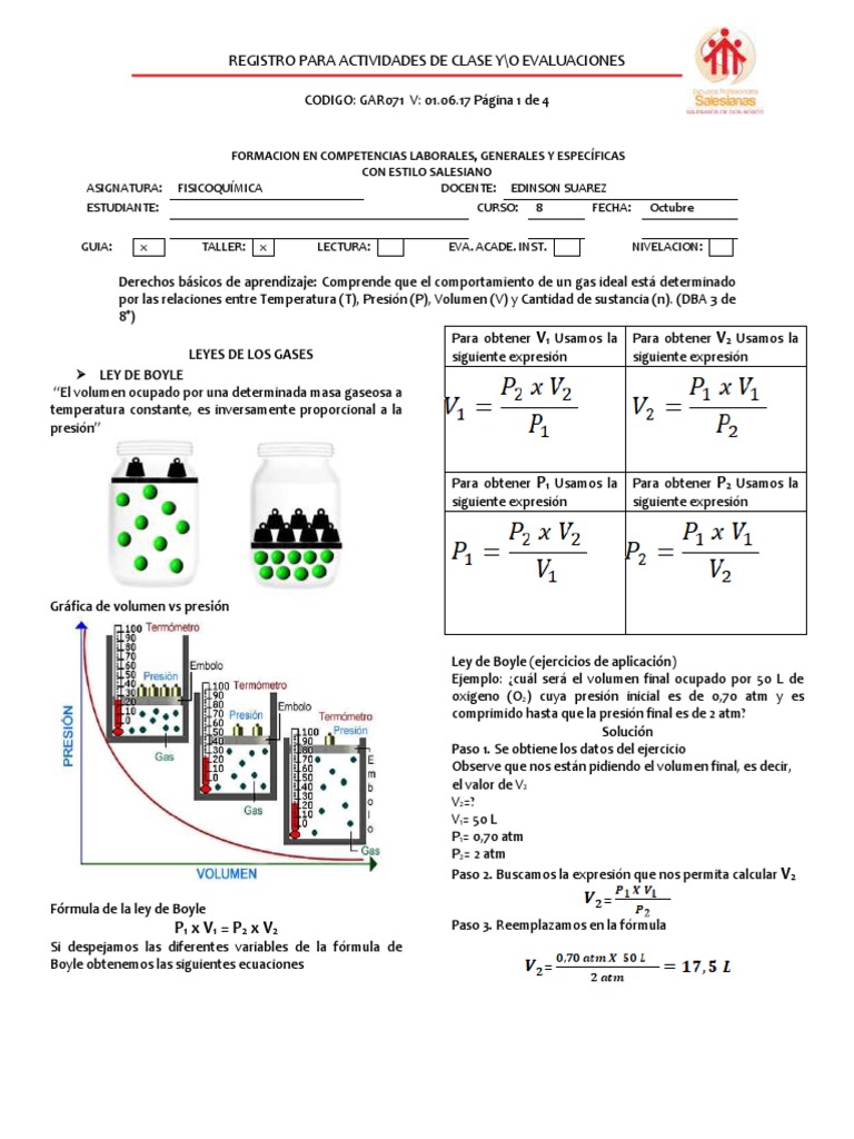 5 Leyes de Los Gases Ideales | PDF | Gases | Ciencias fisicas