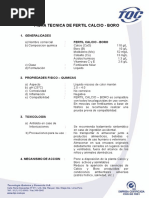Agrigrow Ca B ZN - Ficha Técnica | PDF | Toxicidad | Calcio