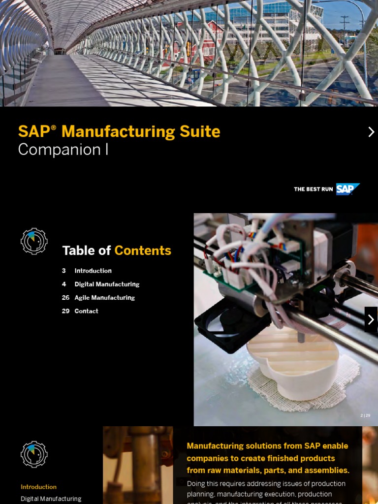 SAP Manufacturing Suite 1 | PDF | Sap Se | Analytics