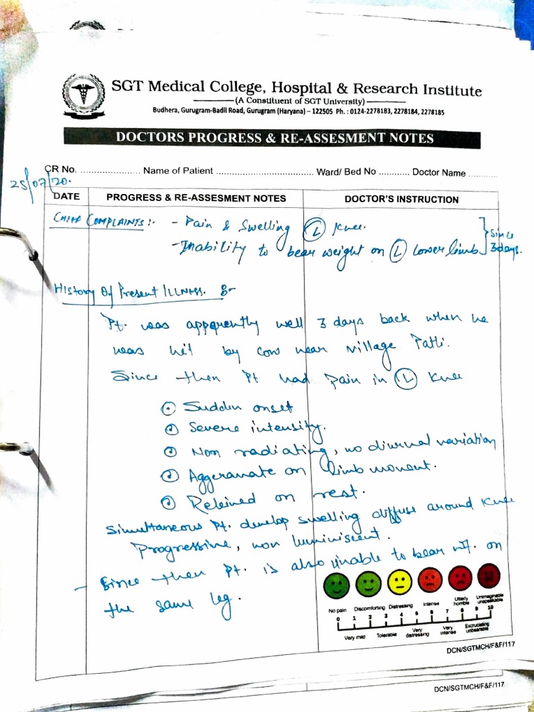 Doctor Re-assessment Notes at SGT Medical | PDF | Science & Mathematics