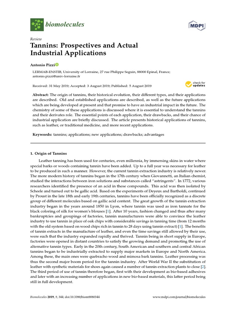 Biomolecules 09 00344 v2 PDF | PDF | Polyurethane | Tissue Engineering