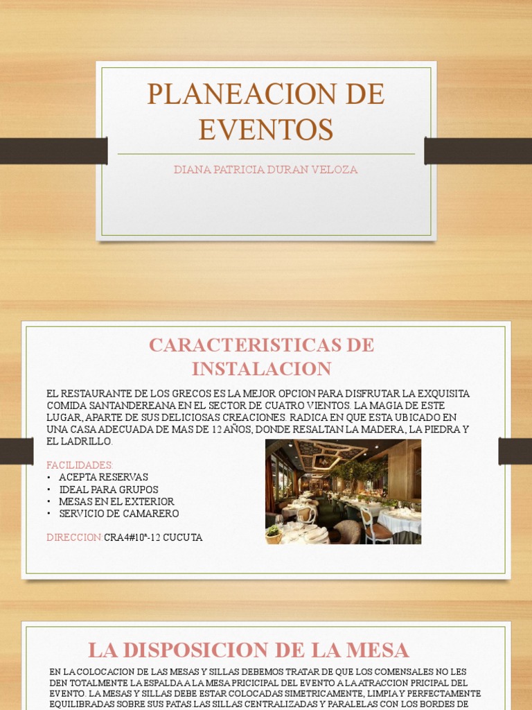 Planeacion de Eventos | PDF